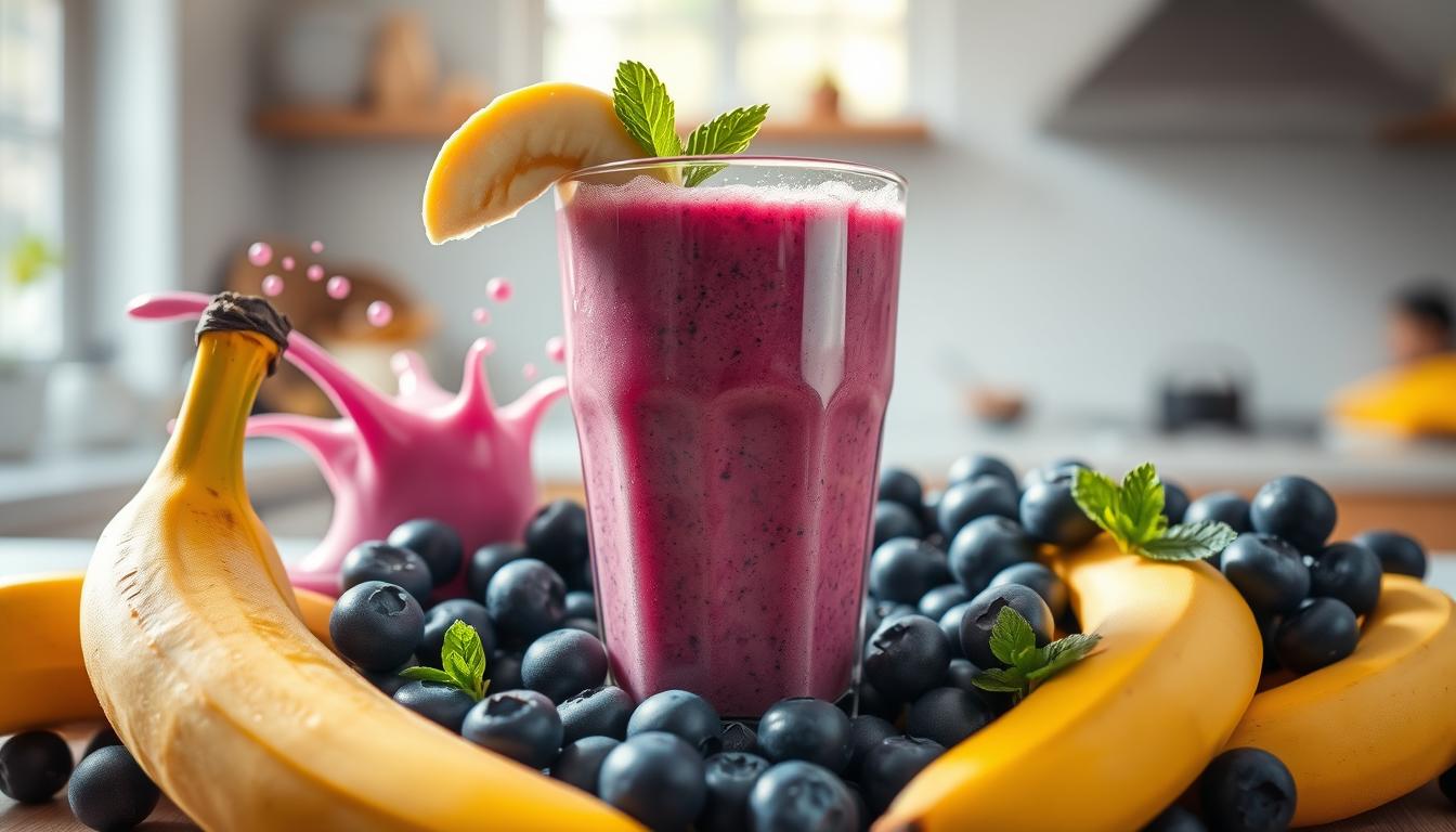 Banana Blueberry Smoothie – Bowl N Balance