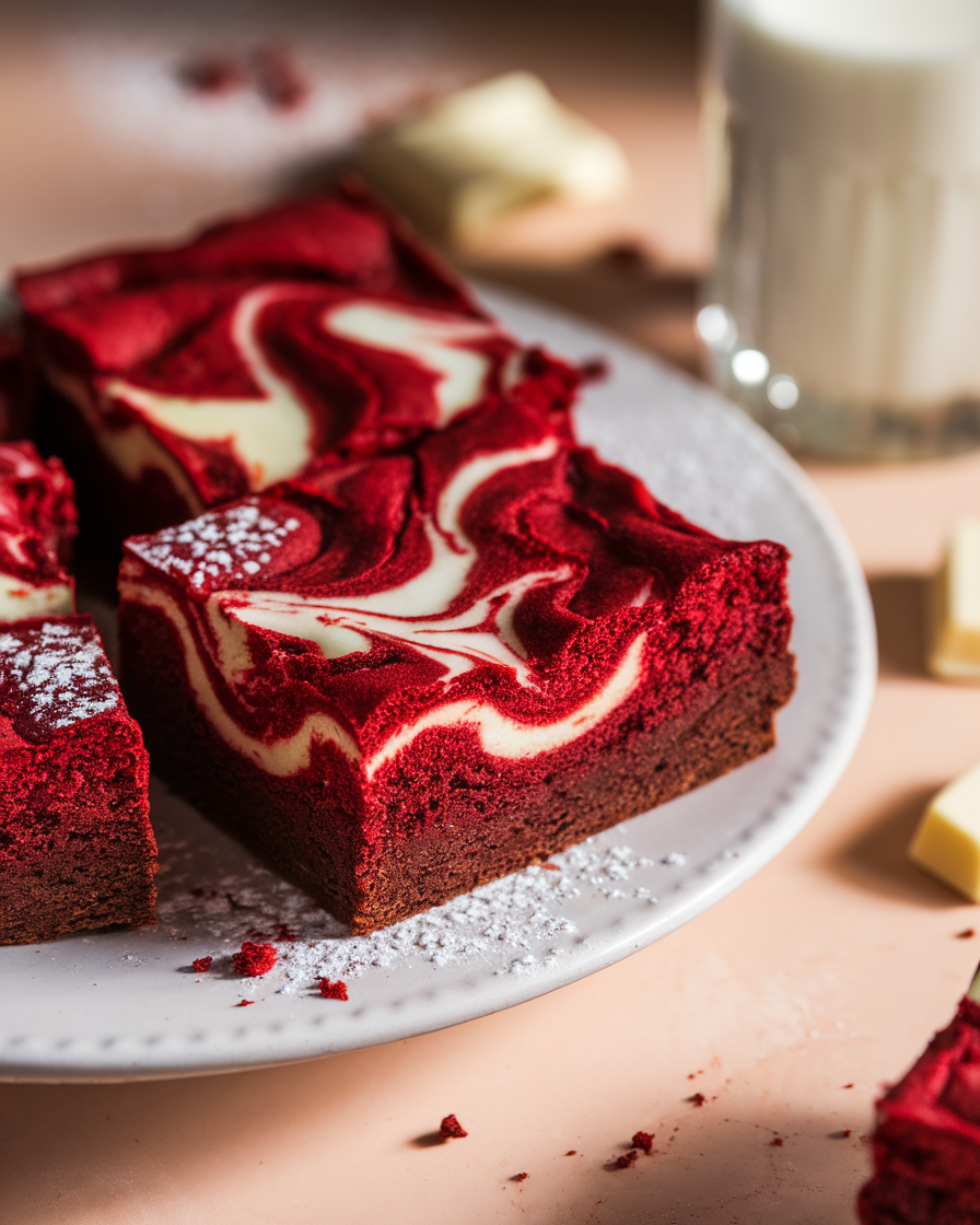 Red velvet brownies recipe - Bowl N Balance