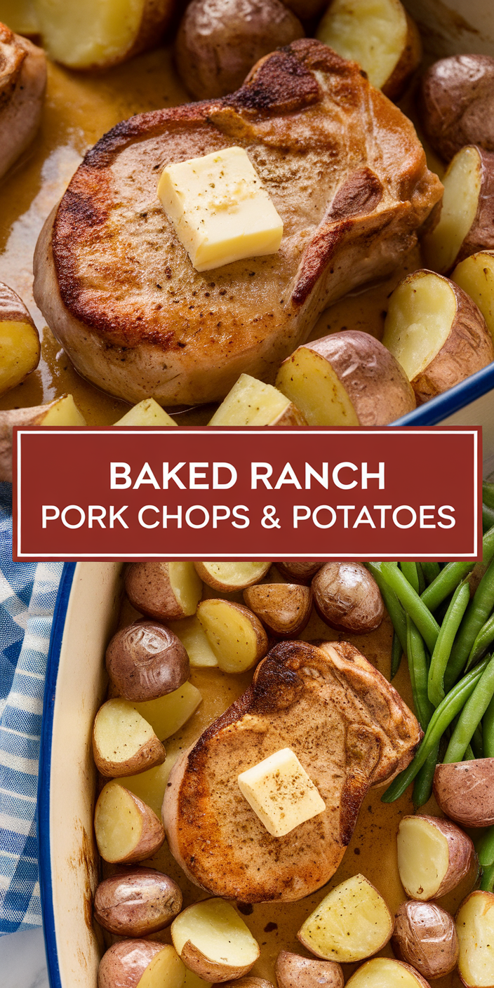 Baked ranch pork chops and potatoes – Bowl N Balance