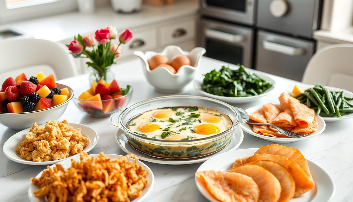 Eggs Florentine Breakfast Casserole - Bowl N Balance