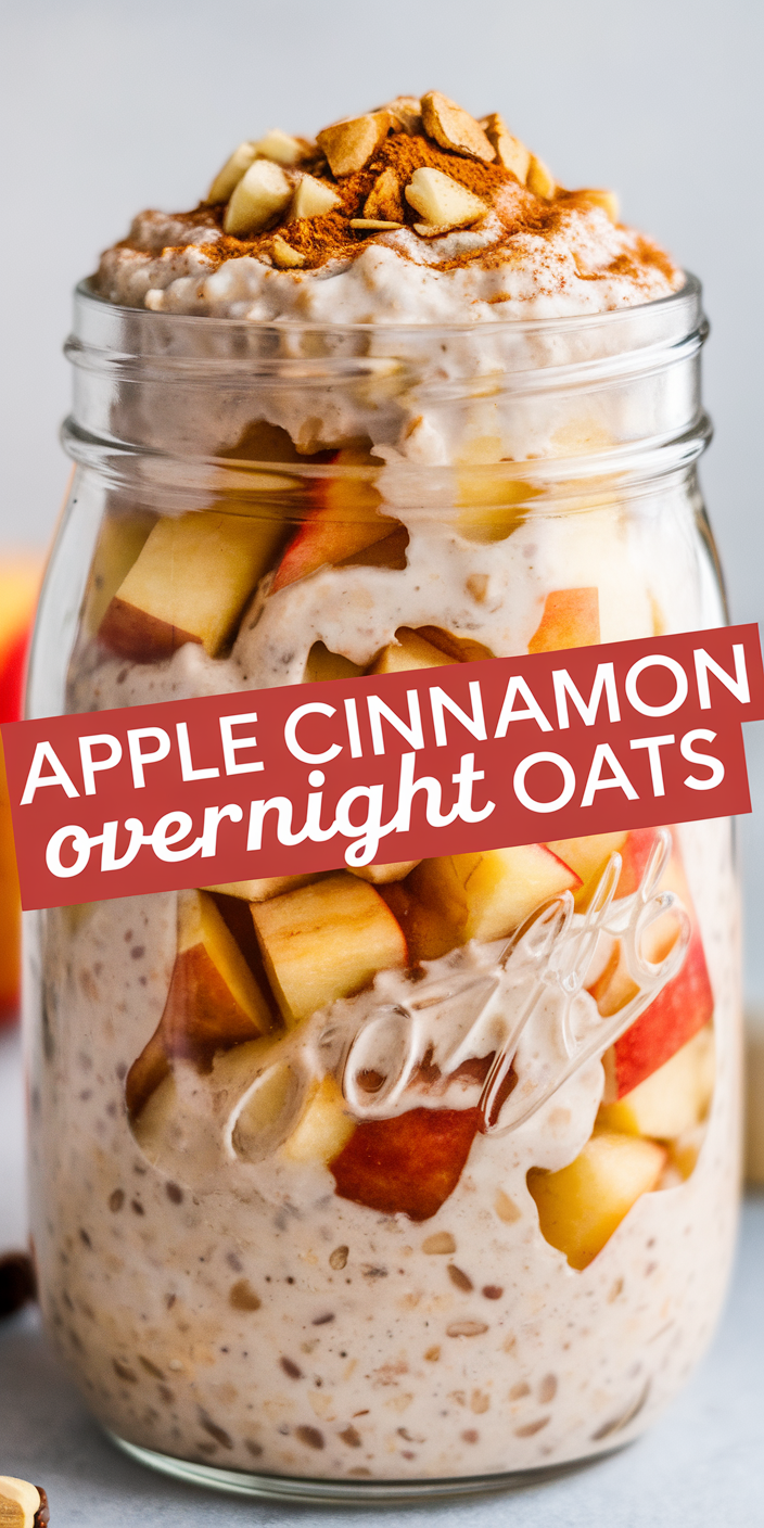 Apple Cinnamon Overnight Oats - Bowl N Balance