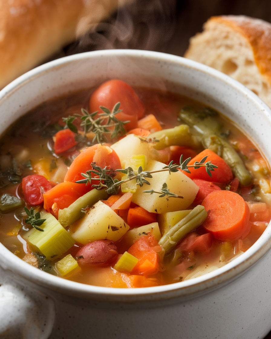 Crockpot Vegetable Soup - Bowl N Balance