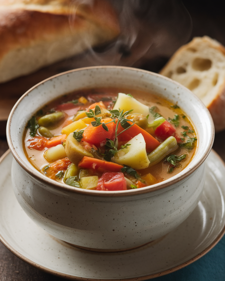 Crockpot Vegetable Soup - Bowl N Balance