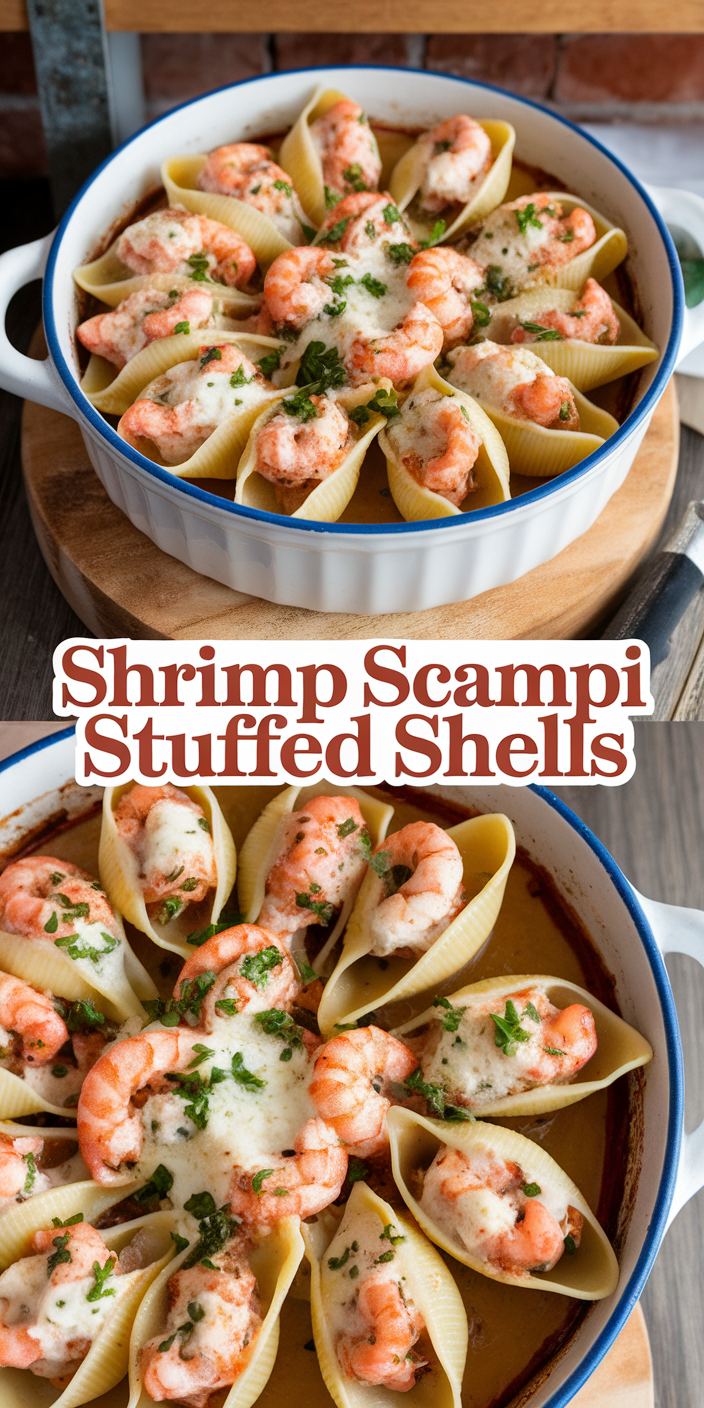 Shrimp Scampi Stuffed Shells - Bowl N Balance