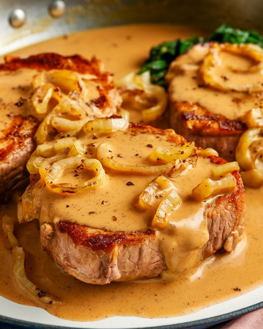 Smothered Pork Chops with Gravy – Bowl N Balance