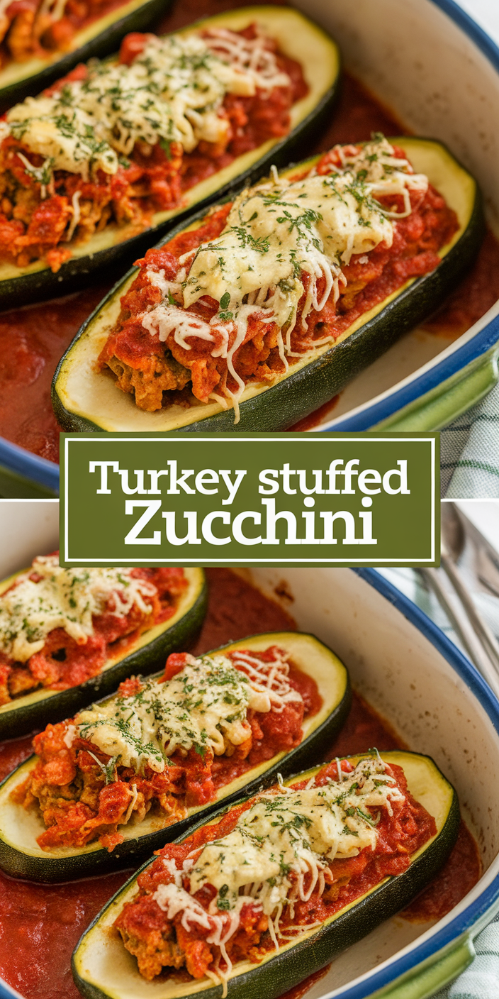 Turkey Stuffed Zucchini - Bowl N Balance