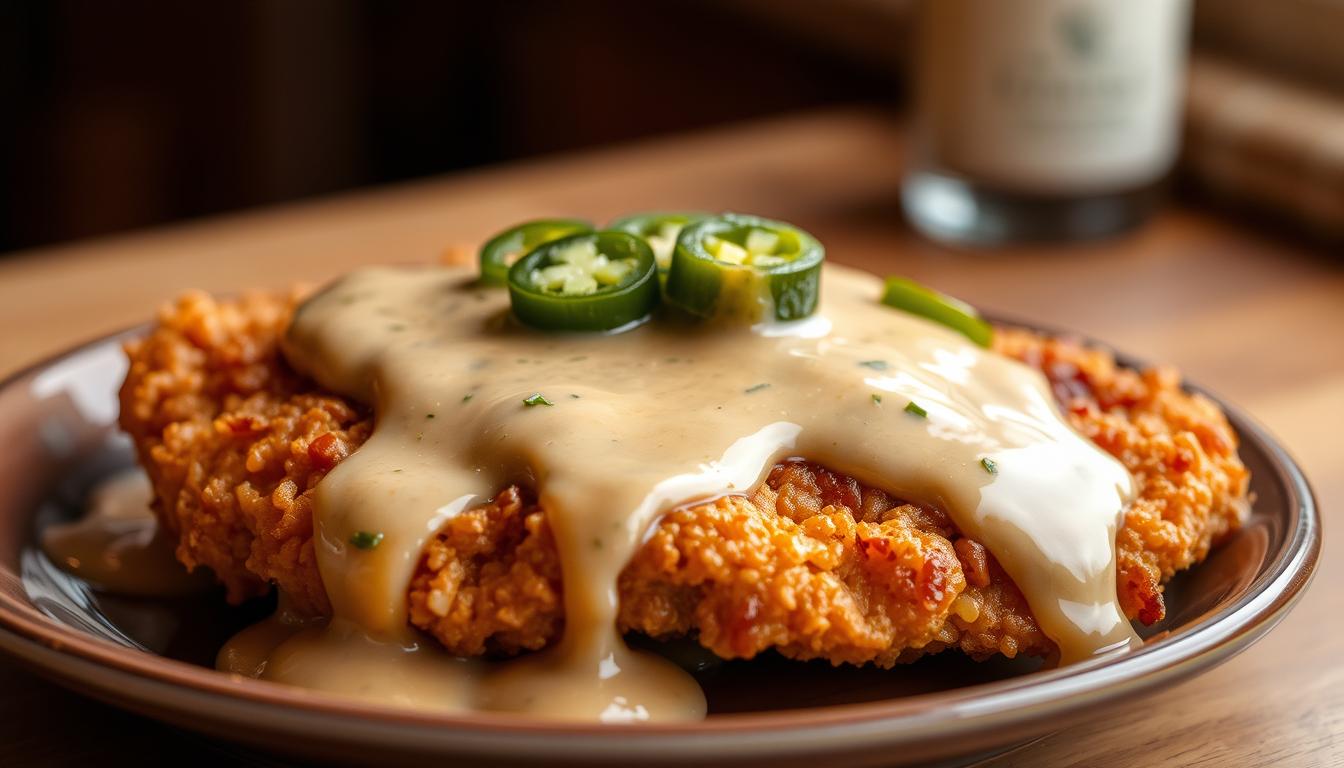 Spicy Chicken Fried Steak with Jalapeño Gravy - Bowl N Balance