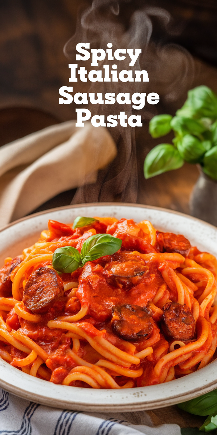 Spicy Italian Sausage Pasta - Bowl N Balance